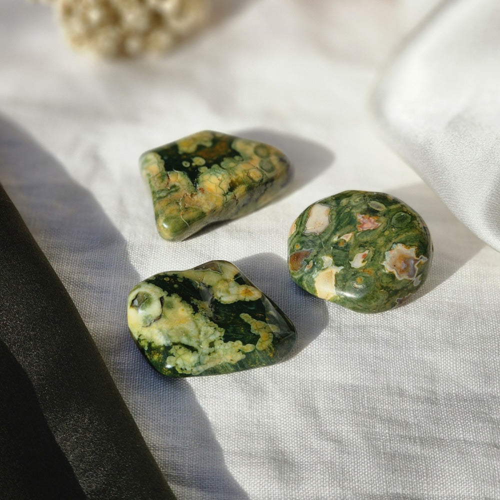 Green Rhyolite | Tumble – Star of Venus
